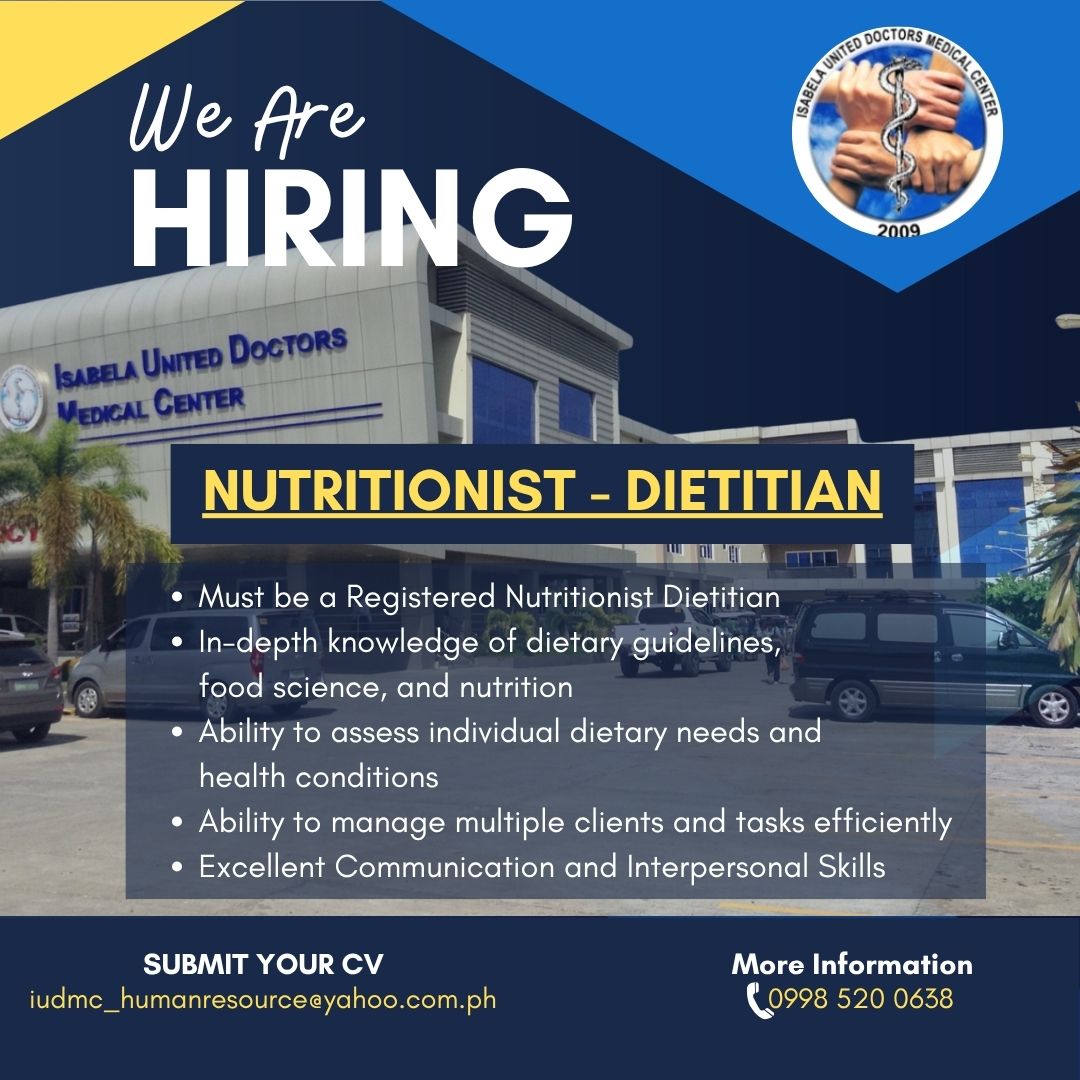 Careers – Isabela United Doctors Medical Center